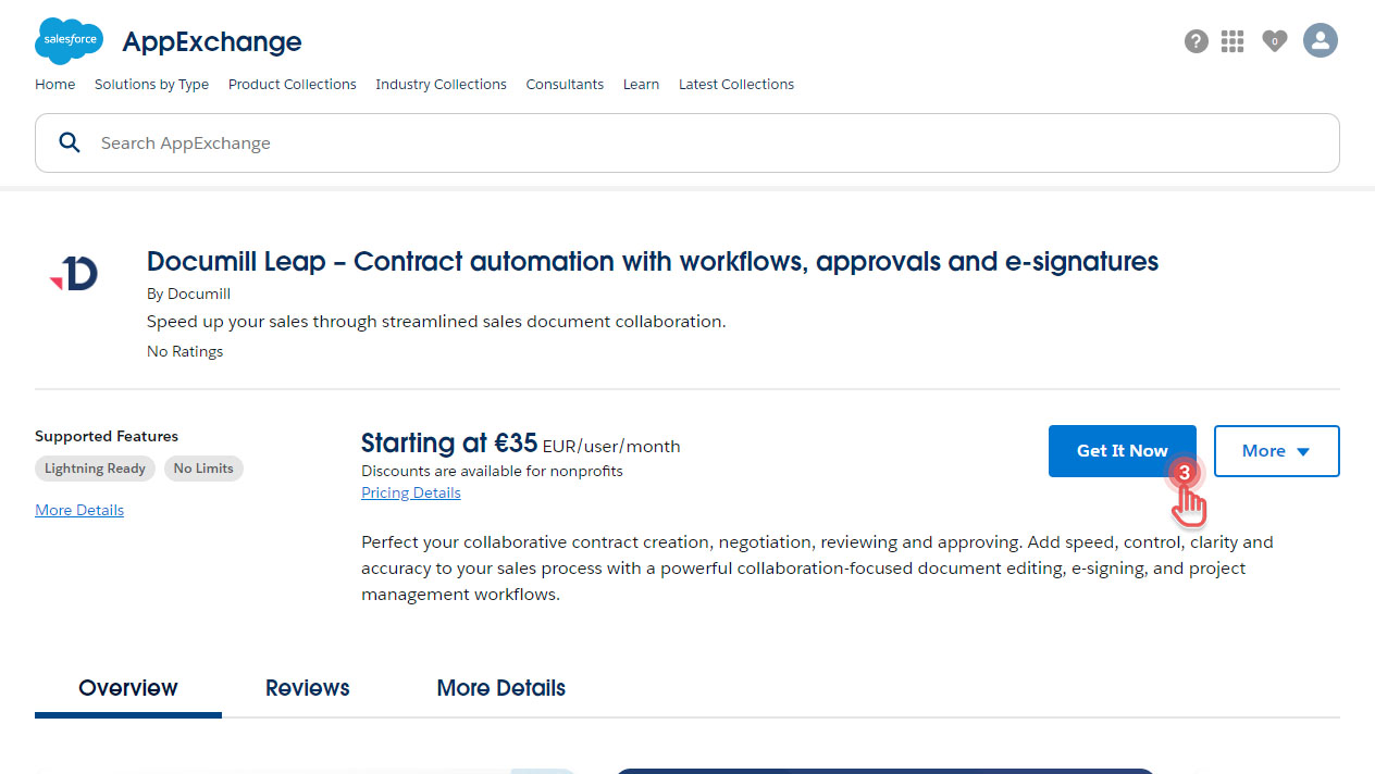 Installing Documill Leap Salesforce app